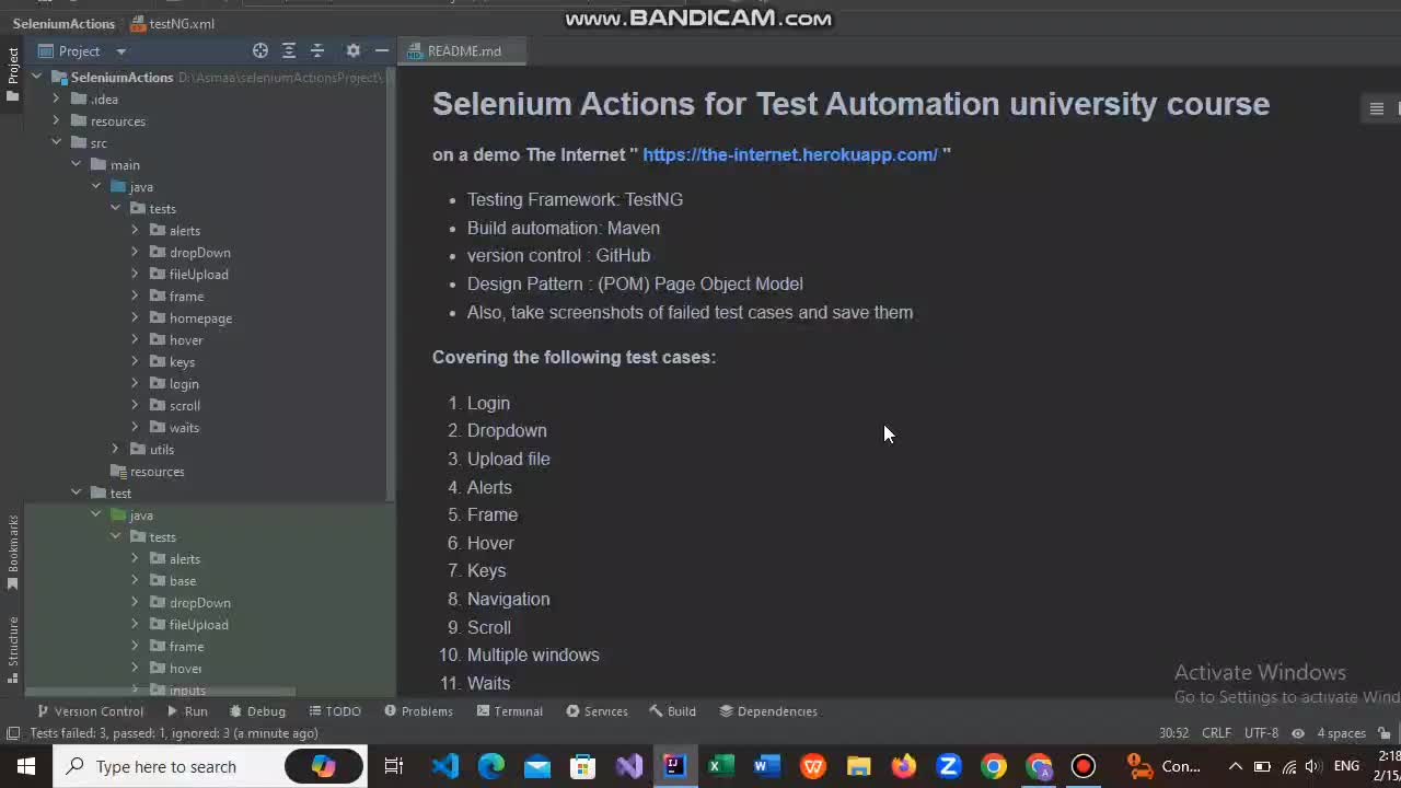 TestNG demo on The Internet #Selenium #testng #pom #testing | Asmaa ... TestNG demo on The Internet #Selenium #testng #pom #testing | Asmaa ...