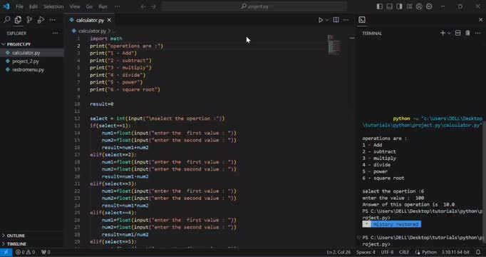 Ayush TYAGI on LinkedIn: #codsoft #python #calculator #pythonprogramming Ayush TYAGI on LinkedIn: #codsoft #python #calculator #pythonprogramming