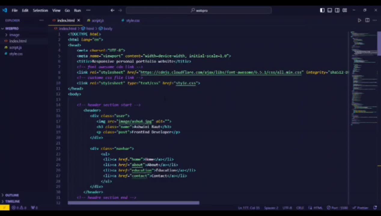 Ashwini Raut on LinkedIn: #portfoliowebsite #intern #codesoft # ... Ashwini Raut on LinkedIn: #portfoliowebsite #intern #codesoft # ...