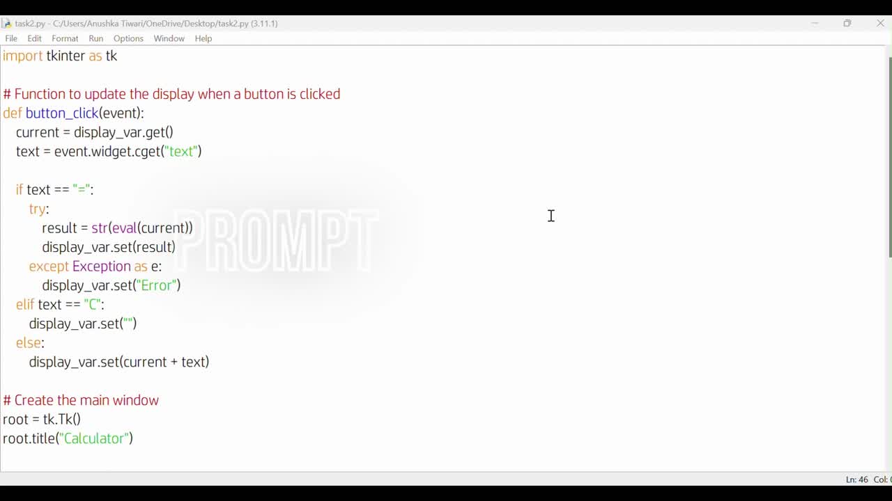 Apoorva Sharma on LinkedIn: #task2 #internship #codsoft #pythonprogramming Apoorva Sharma on LinkedIn: #task2 #internship #codsoft #pythonprogramming