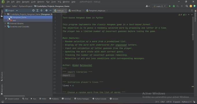 Wided Belhouchet on LinkedIn: #python #gamedevelopment #hangmangame # ... Wided Belhouchet on LinkedIn: #python #gamedevelopment #hangmangame # ...
