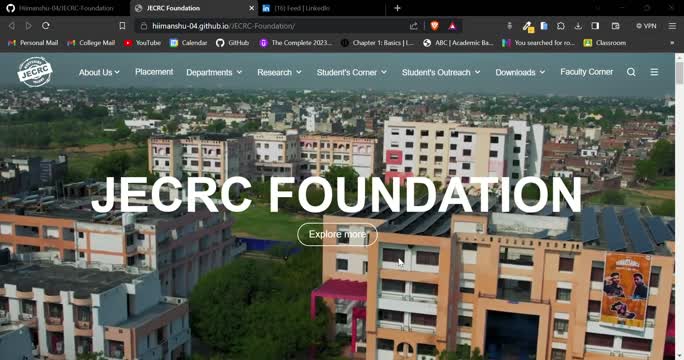 Himanshu Yadav on LinkedIn: #webdevelopment #jecrcfoundation # ... Himanshu Yadav on LinkedIn: #webdevelopment #jecrcfoundation # ...