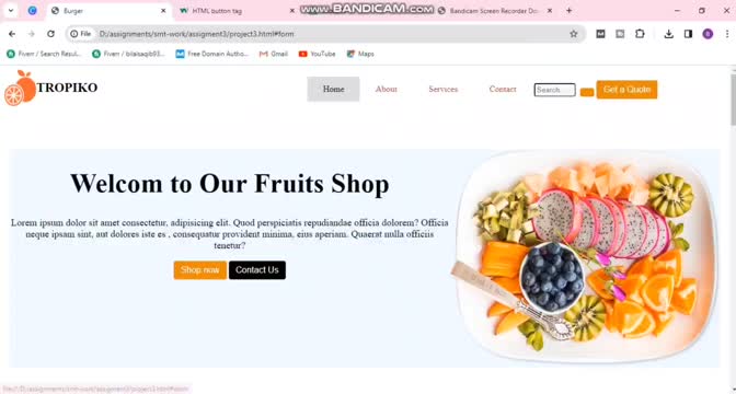 I created a website localhost with html/css for practice 🤧 | Bilal ... I created a website localhost with html/css for practice 🤧 | Bilal ...