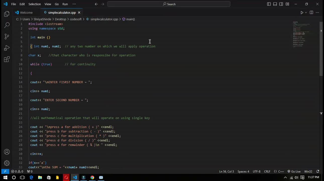 Shriya Shinde on LinkedIn: #cplusplus #codingproject #calculator # ... Shriya Shinde on LinkedIn: #cplusplus #codingproject #calculator # ...