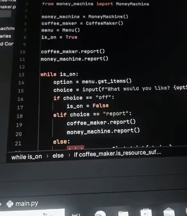 Asad Ullah Dogar on LinkedIn: #100daysofcode #python #coffeemachine #oop Asad Ullah Dogar on LinkedIn: #100daysofcode #python #coffeemachine #oop