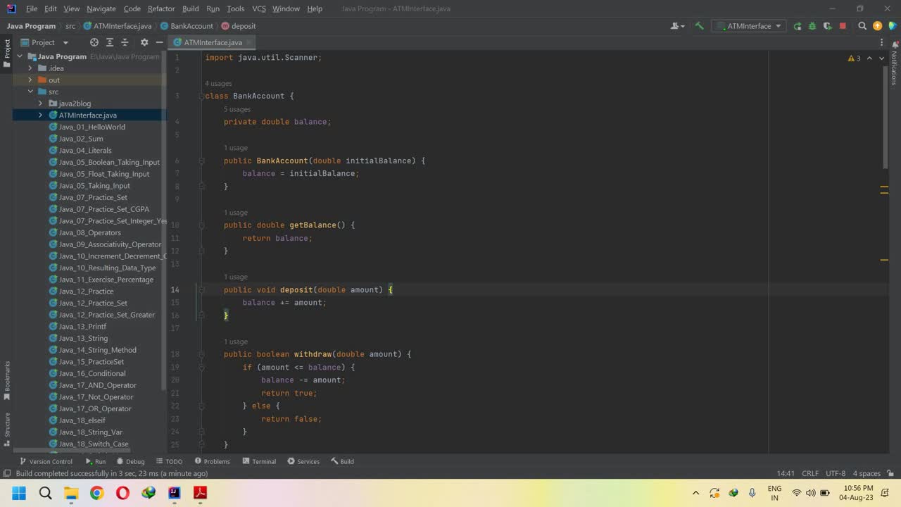 Himanshu Kumar Sharma on LinkedIn: To create a ATM Interface using Java ... Himanshu Kumar Sharma on LinkedIn: To create a ATM Interface using Java ...