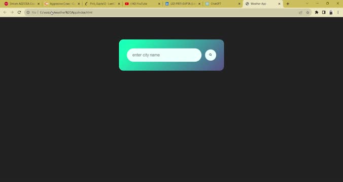 PRITI GUPTA on LinkedIn: #javascript #projects #api #weatherapp PRITI GUPTA on LinkedIn: #javascript #projects #api #weatherapp