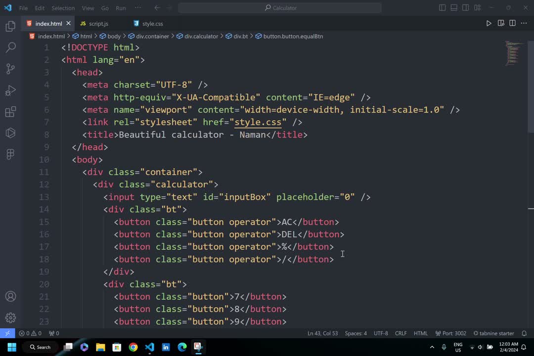 Naman Rai on LinkedIn: #webdev #javascript #internship #codingsamurai Naman Rai on LinkedIn: #webdev #javascript #internship #codingsamurai
