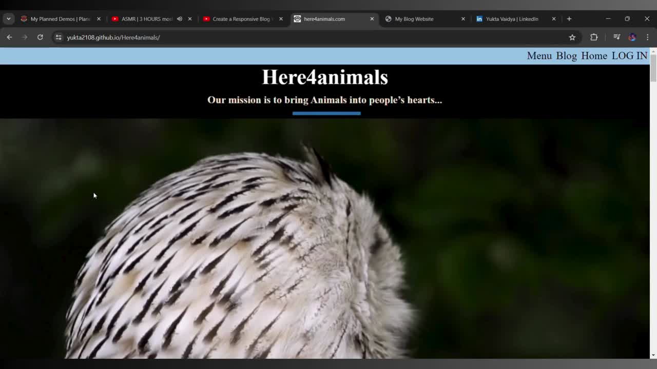 Yukta Vaidya on LinkedIn: Excited to share my first simple landing page ... Yukta Vaidya on LinkedIn: Excited to share my first simple landing page ...