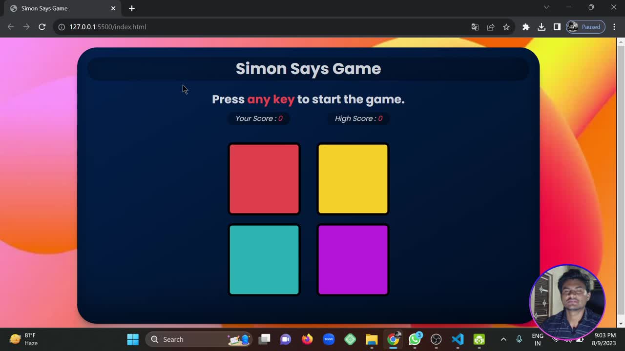 Anil Thakor on LinkedIn: #webdevelopment #project #simonsaysgame # ... Anil Thakor on LinkedIn: #webdevelopment #project #simonsaysgame # ...