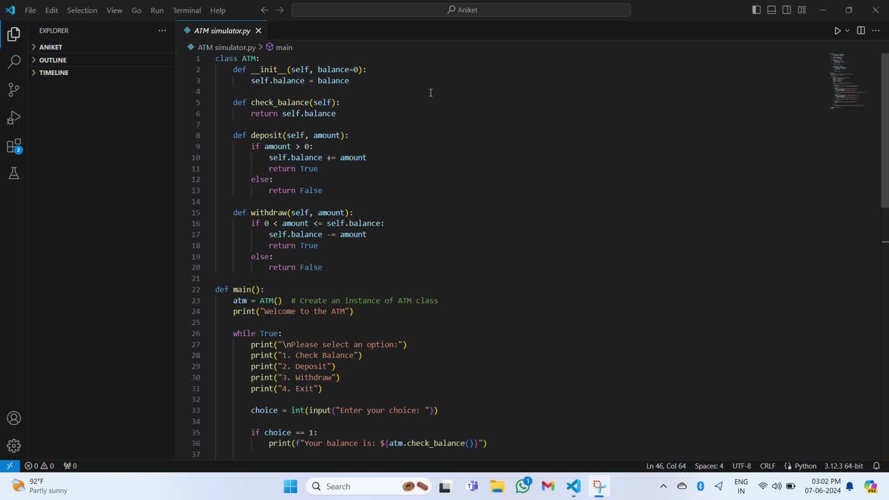 Aniket Pawar on LinkedIn: #python #internship #programming Aniket Pawar on LinkedIn: #python #internship #programming