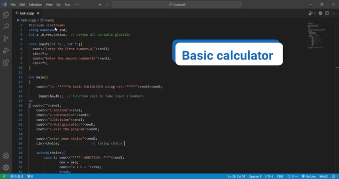 Sumit Kumar on LinkedIn: #cplusplus #programminginternship #codsoft # ... Sumit Kumar on LinkedIn: #cplusplus #programminginternship #codsoft # ...