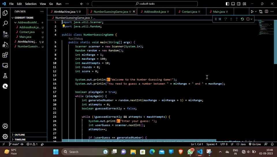 Harsh Goyal on LinkedIn: #codsoft #javaprogramming #numberguessinggame ... Harsh Goyal on LinkedIn: #codsoft #javaprogramming #numberguessinggame ...