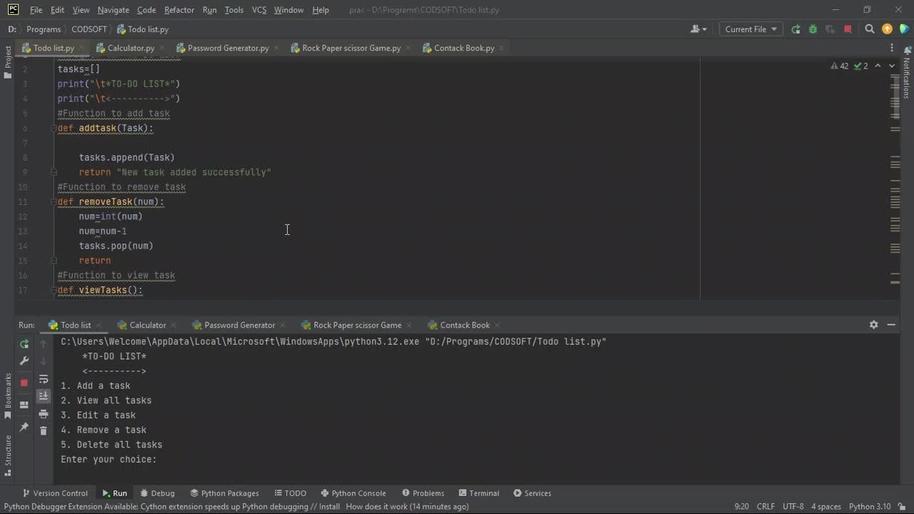 Talha Butt on LinkedIn: #codsoft #pythonprogramming # ... Talha Butt on LinkedIn: #codsoft #pythonprogramming # ...