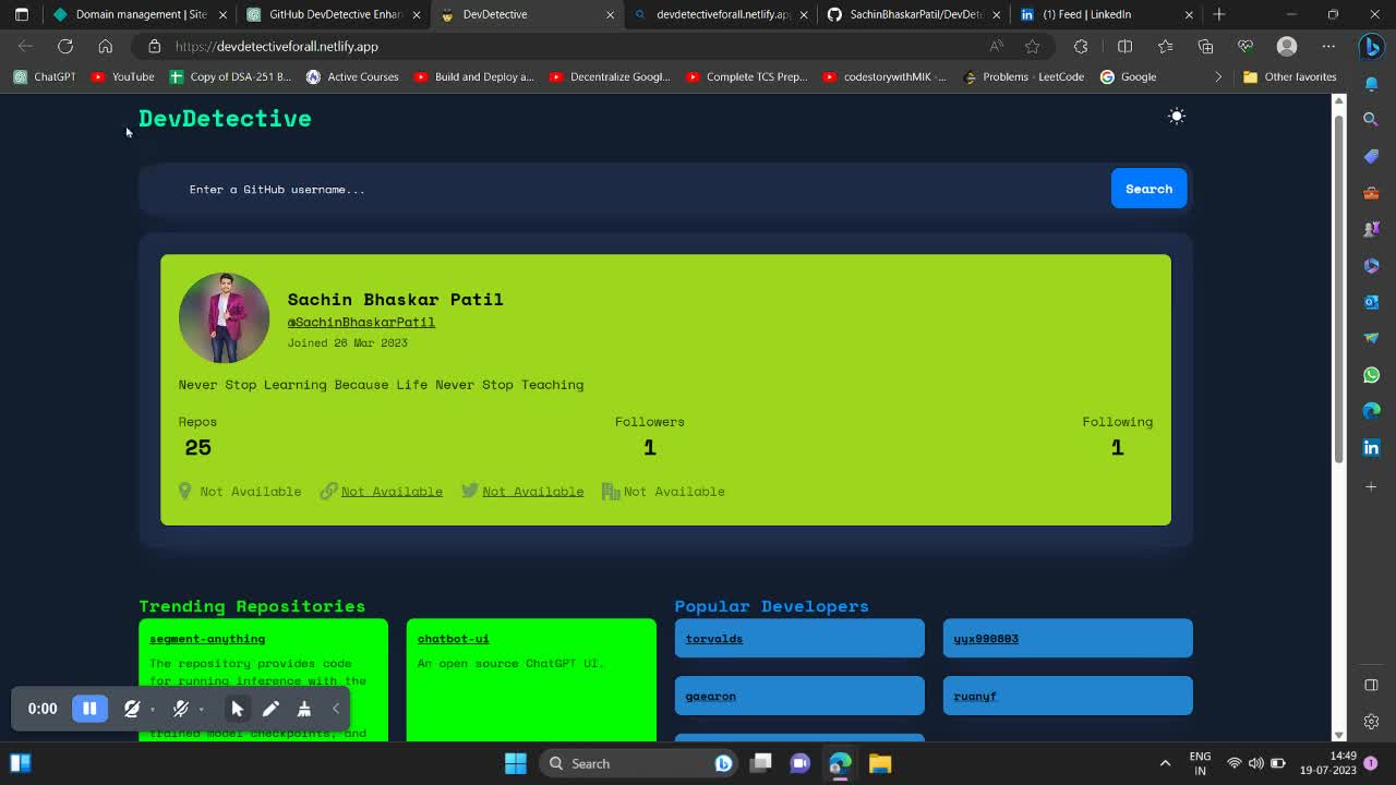 Sachin Patil on LinkedIn: #github #webdevelopment #javascript # ... Sachin Patil on LinkedIn: #github #webdevelopment #javascript # ...
