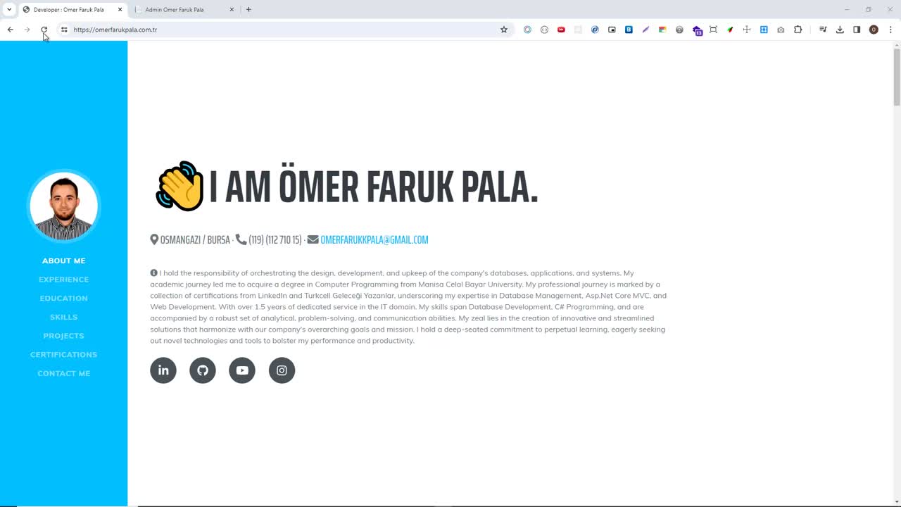 Ömer Faruk PALA LinkedIn‘de: MVC ile Dinamik CV Sitesi oluşturma ... Ömer Faruk PALA LinkedIn‘de: MVC ile Dinamik CV Sitesi oluşturma ...