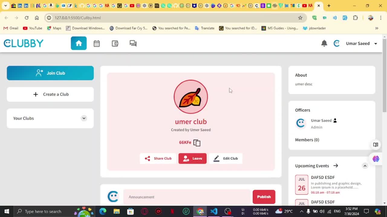Umar Saeed on LinkedIn: #clubby #webdevelopment #html #css #newproject ... Umar Saeed on LinkedIn: #clubby #webdevelopment #html #css #newproject ...