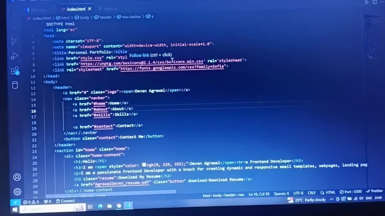 Deven Agrawal on LinkedIn: #codsoft #web Deven Agrawal on LinkedIn: #codsoft #web