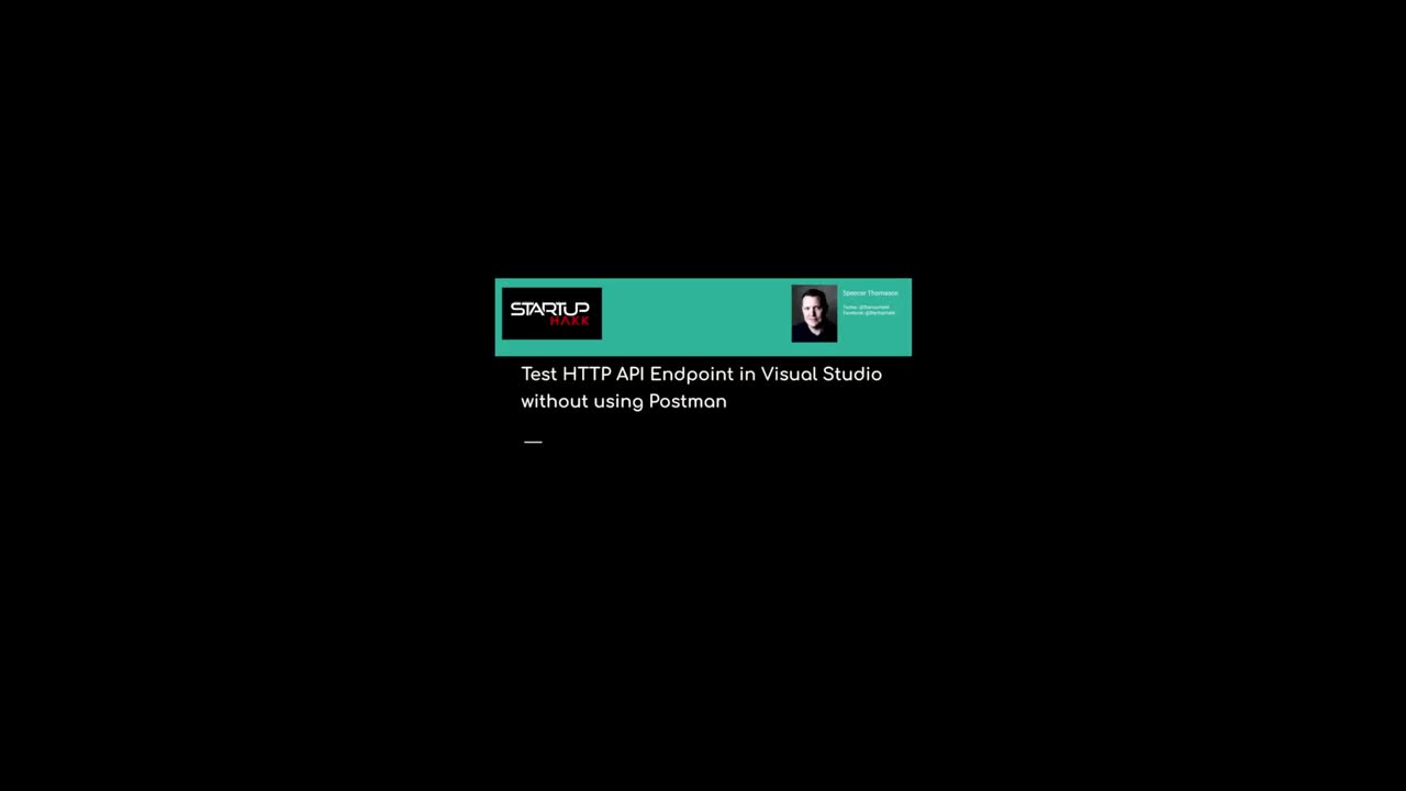 How to test HTTP API Endpoint in Visual Studio | Startup Hakk posted on ... How to test HTTP API Endpoint in Visual Studio | Startup Hakk posted on ...