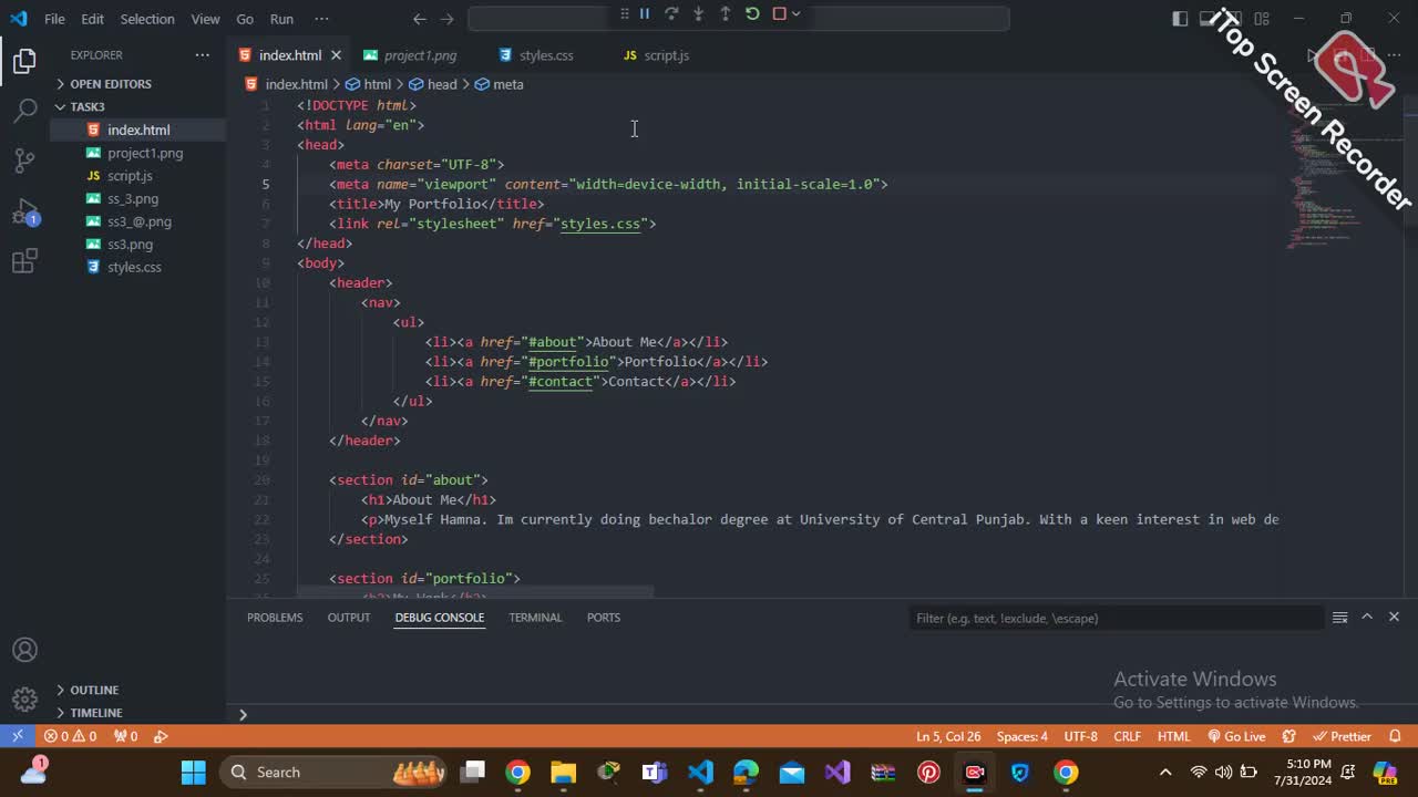 HAMNA BAHADUR on LinkedIn: #webdevelopment #portfolio #codealpha # ... HAMNA BAHADUR on LinkedIn: #webdevelopment #portfolio #codealpha # ...