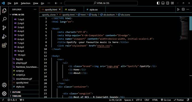 Nitin Kashyap on LinkedIn: Spotify clone using HTML, CSS and JAVASCRIPT ... Nitin Kashyap on LinkedIn: Spotify clone using HTML, CSS and JAVASCRIPT ...