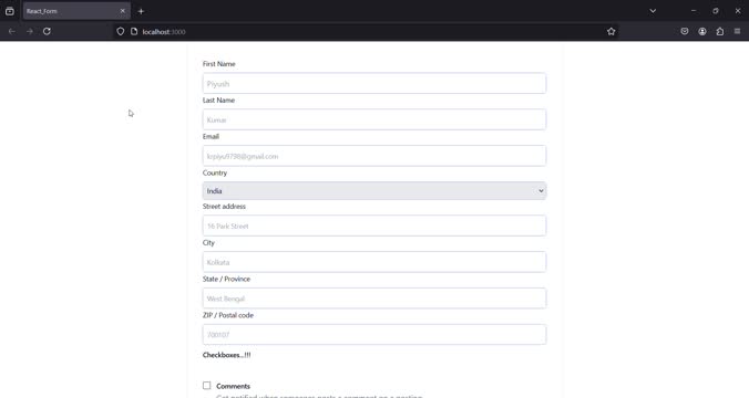 Piyush Kumar on LinkedIn: #reactjs #forms #webdevelopment #javascript # ... Piyush Kumar on LinkedIn: #reactjs #forms #webdevelopment #javascript # ...