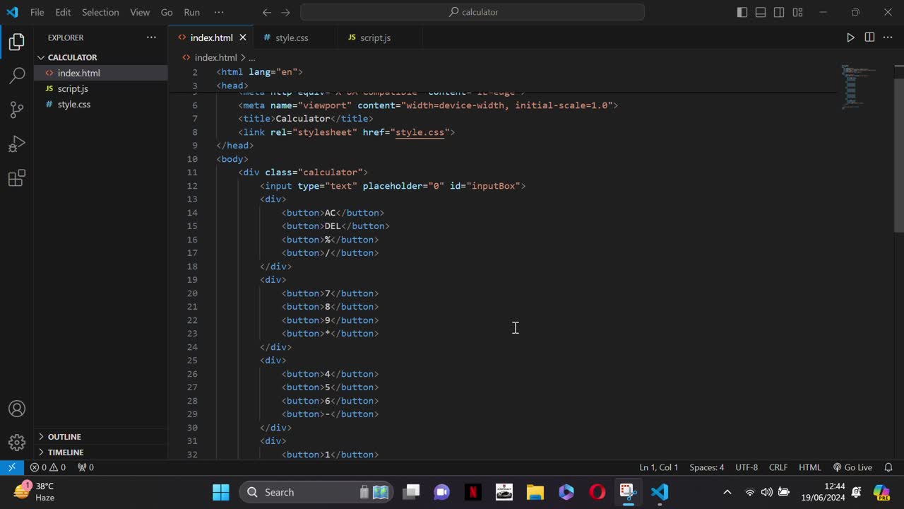 Harsh Sharma on LinkedIn: Created a calculator interface using HTML ... Harsh Sharma on LinkedIn: Created a calculator interface using HTML ...