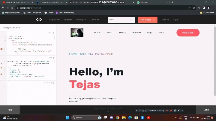 Tejas Kathuria on LinkedIn: #htmlcss #portfoliowebsite Tejas Kathuria on LinkedIn: #htmlcss #portfoliowebsite