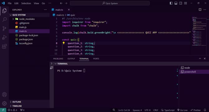 Faiza Mairaj on LinkedIn: #typescript #nodejs #inquirer #cli #quizapp # ... Faiza Mairaj on LinkedIn: #typescript #nodejs #inquirer #cli #quizapp # ...