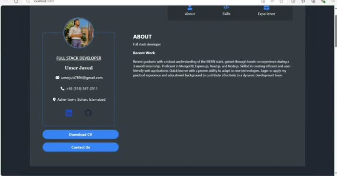 Umer Javed on LinkedIn: #portfoliowebsite #reactjs #tailwindcss # ... Umer Javed on LinkedIn: #portfoliowebsite #reactjs #tailwindcss # ...