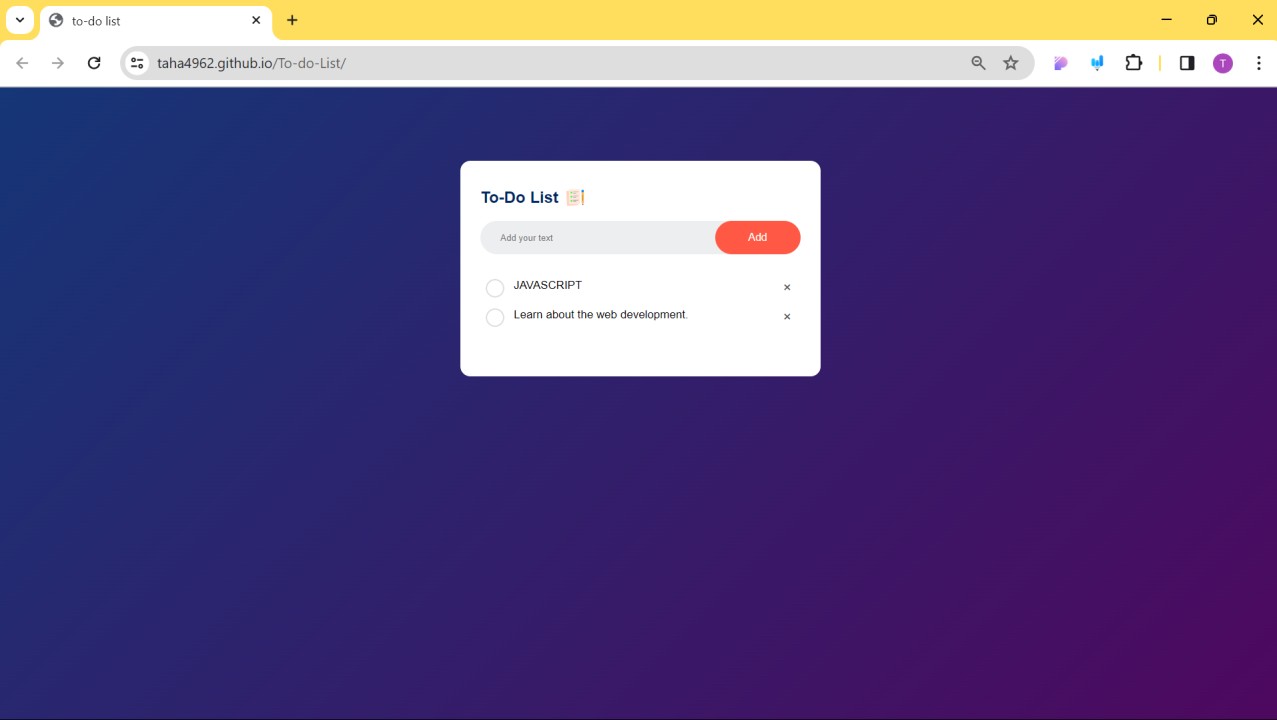 TAHA KHAN on LinkedIn: #webdev #javascript #html #css #todolist # ... TAHA KHAN on LinkedIn: #webdev #javascript #html #css #todolist # ...