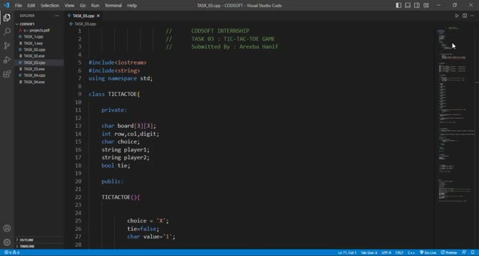 Areeba Hanif on LinkedIn: #cplusplus #internshipaccomplishment #codsoft Areeba Hanif on LinkedIn: #cplusplus #internshipaccomplishment #codsoft