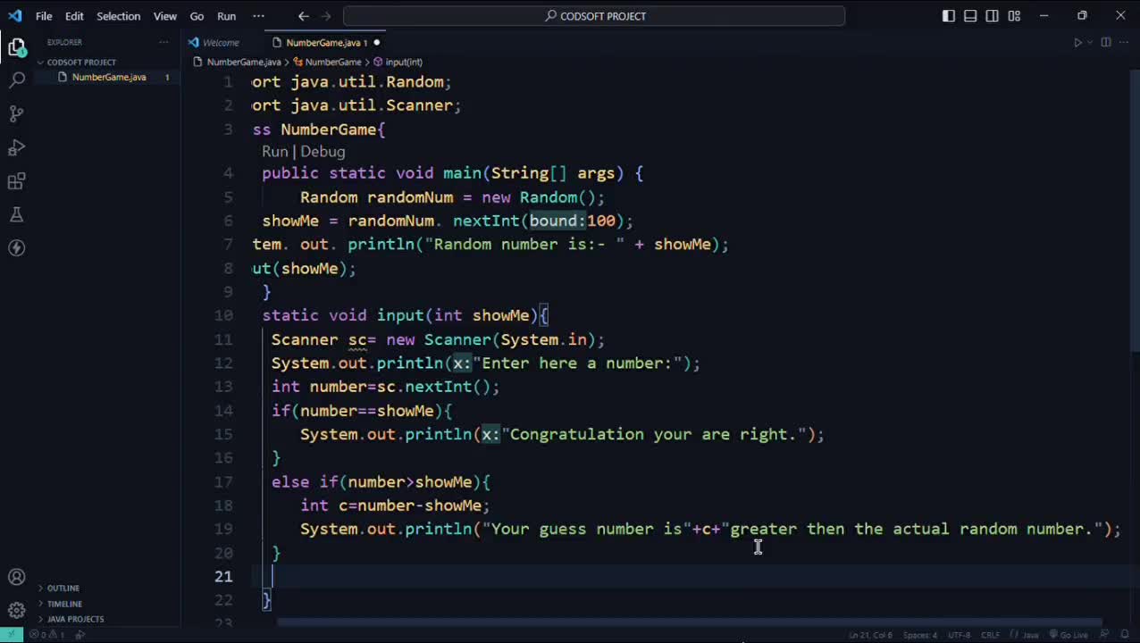 Rahul Rana on LinkedIn: #codsoft #internship #javaprogramming #task1 Rahul Rana on LinkedIn: #codsoft #internship #javaprogramming #task1