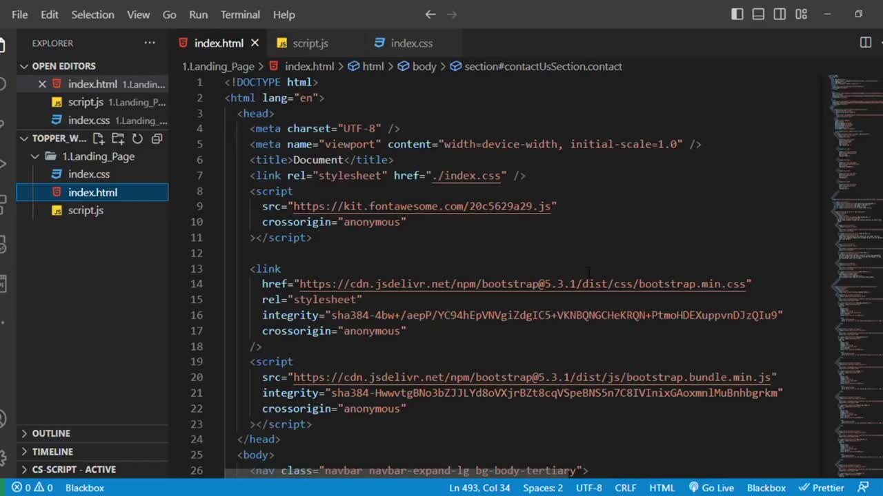 Harish A on LinkedIn: #landingpage #html #css #js #topperworld # ... Harish A on LinkedIn: #landingpage #html #css #js #topperworld # ...