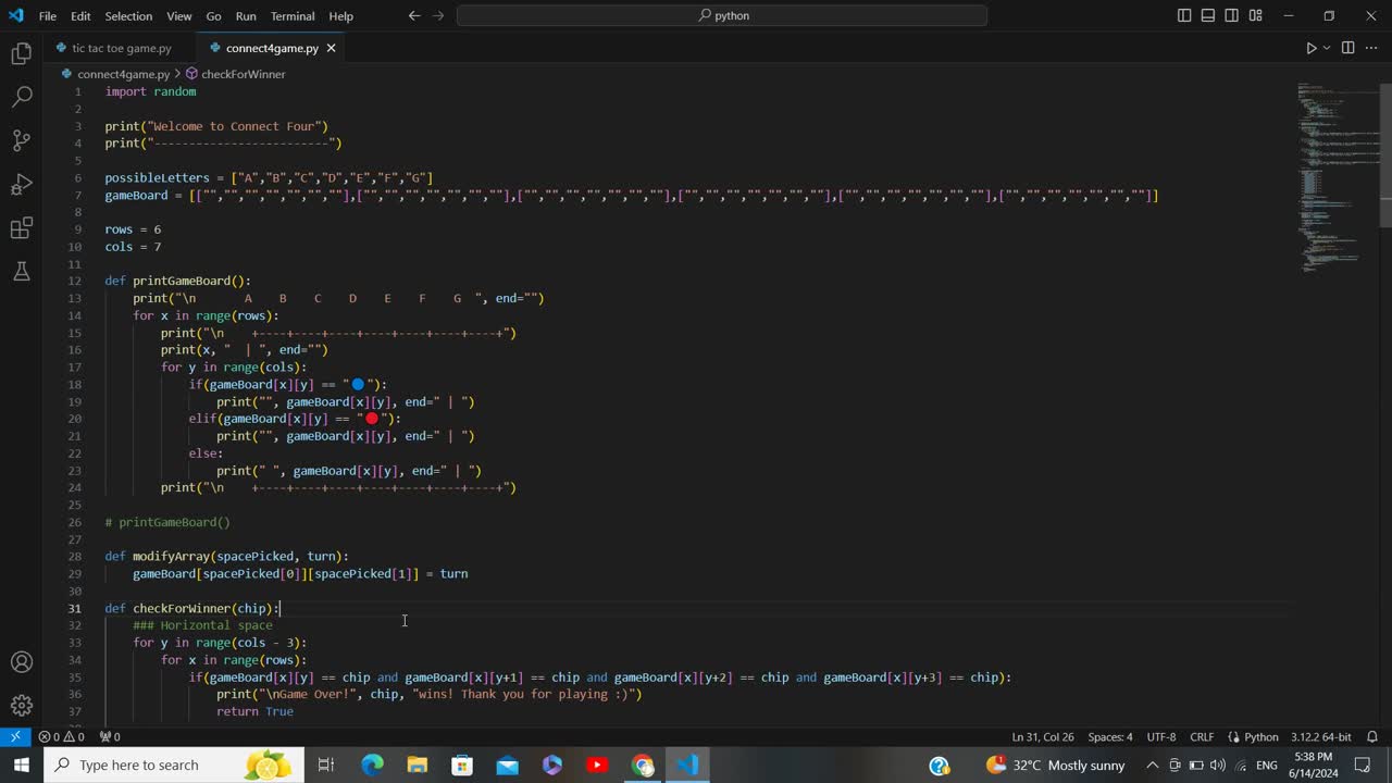 Worked on Connect 4 game with InternPe | Daksh Goyal posted on the ... Worked on Connect 4 game with InternPe | Daksh Goyal posted on the ...