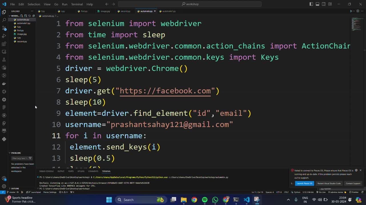 Prashant Kumar on LinkedIn: #python #coding #automation #project # ... Prashant Kumar on LinkedIn: #python #coding #automation #project # ...