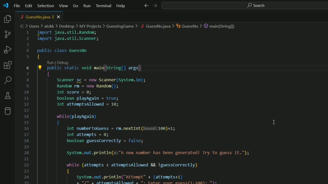 Alok kumar on LinkedIn: #javaprogramming #guessinggame #javadevelopment ... Alok kumar on LinkedIn: #javaprogramming #guessinggame #javadevelopment ...