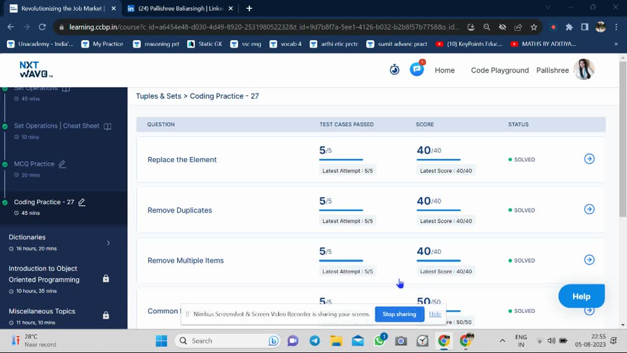 Pallishree Baliarsingh on LinkedIn: #ccbp #nxtwave #day66 ... Pallishree Baliarsingh on LinkedIn: #ccbp #nxtwave #day66 ...