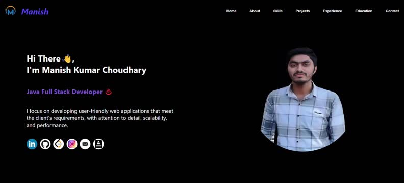 MANISH KUMAR CHOUDHARY on LinkedIn: #reactjs #portfolio #webdevelopment MANISH KUMAR CHOUDHARY on LinkedIn: #reactjs #portfolio #webdevelopment