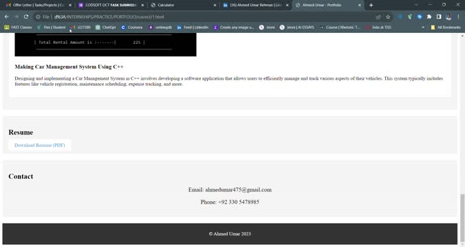 Ahmed Umar Rehman on LinkedIn: #codsoft #codsoftinternship Ahmed Umar Rehman on LinkedIn: #codsoft #codsoftinternship