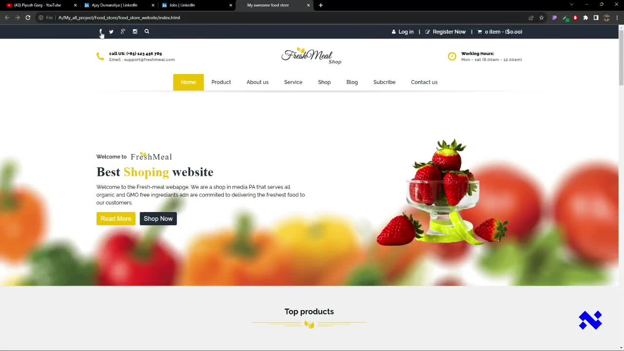 Ajay Dumaraliya on LinkedIn: #foodstorewebsite #websitetemplate # ... Ajay Dumaraliya on LinkedIn: #foodstorewebsite #websitetemplate # ...
