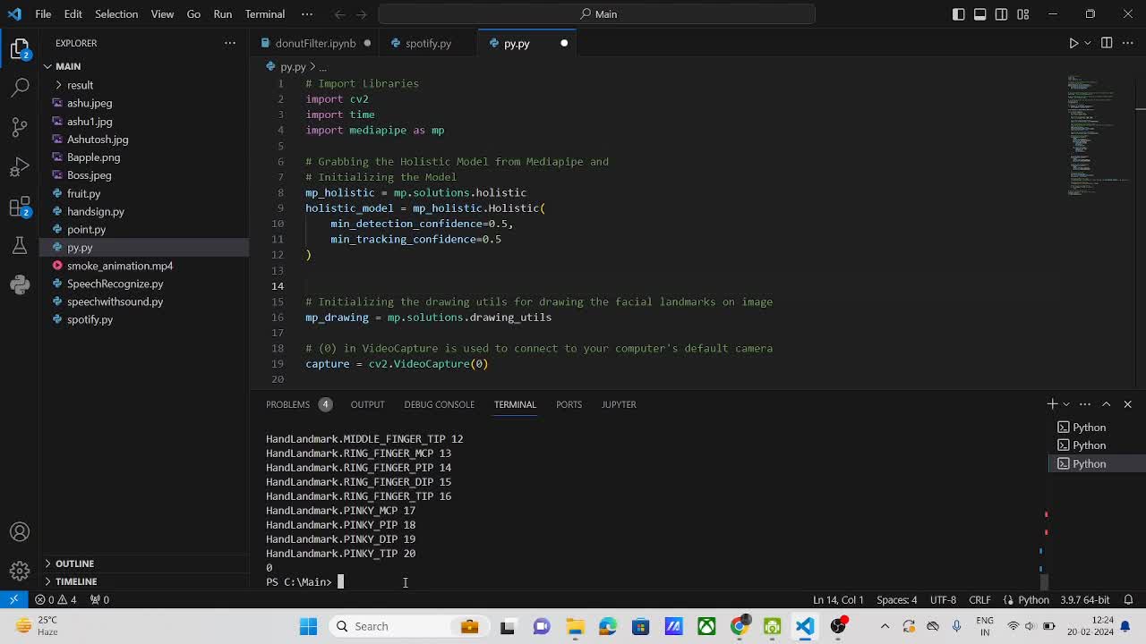 Adarsh Yadav on LinkedIn: #python #opencv #mediapipe #computervision # ... Adarsh Yadav on LinkedIn: #python #opencv #mediapipe #computervision # ...