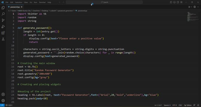 Nikhil Kumar Jha on LinkedIn: #codsoft #internship #pythonprogramming Nikhil Kumar Jha on LinkedIn: #codsoft #internship #pythonprogramming