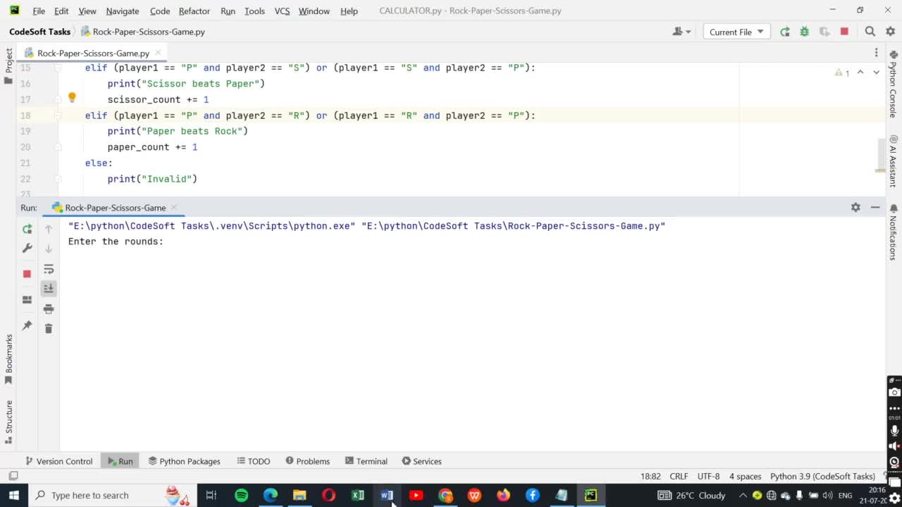 Sakshi Lanke on LinkedIn: #pythonprogramming #learning #codsoft Sakshi Lanke on LinkedIn: #pythonprogramming #learning #codsoft