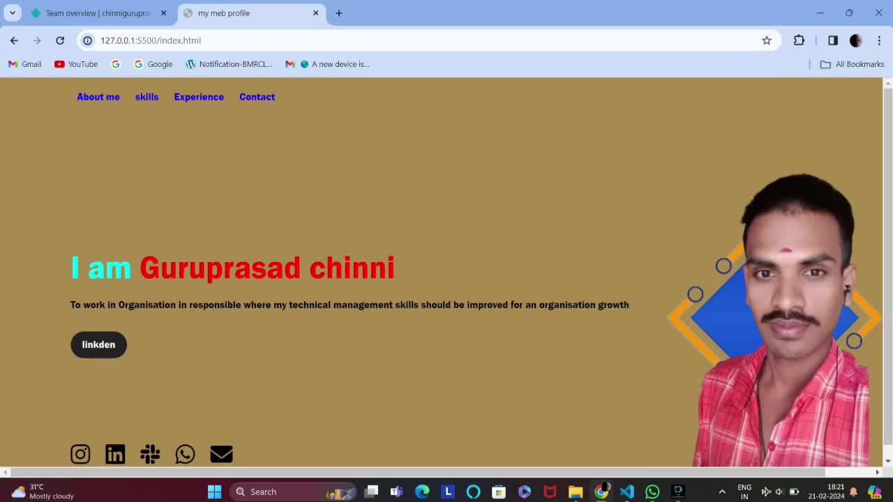 CHINNI GURU PRASAD on LinkedIn: #webdeveloper CHINNI GURU PRASAD on LinkedIn: #webdeveloper