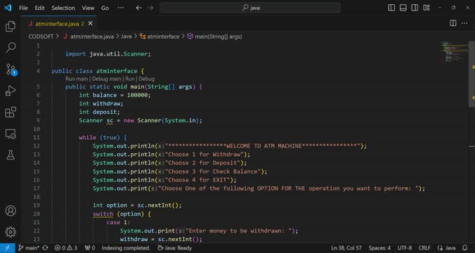Aman kumar on LinkedIn: #javaprogramming #codsoft #summerinternship Aman kumar on LinkedIn: #javaprogramming #codsoft #summerinternship
