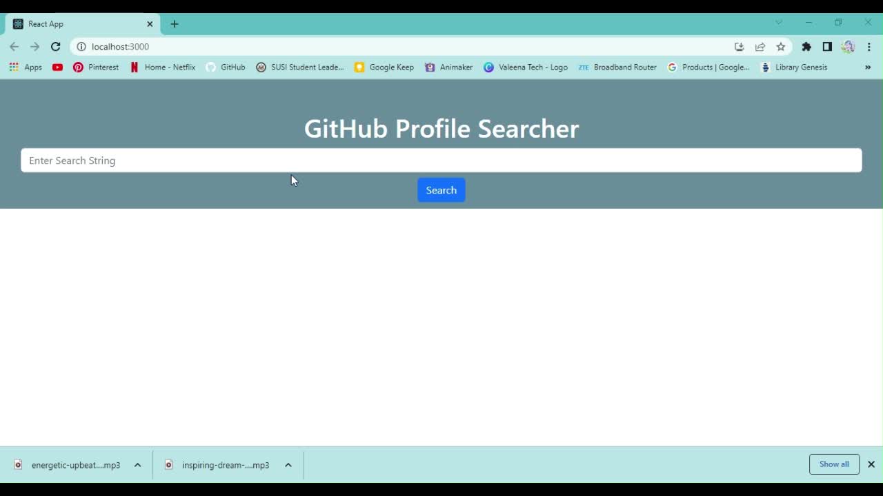 Valeena Afzal on LinkedIn: #reactlearning #githubapi #profilesearch # ... Valeena Afzal on LinkedIn: #reactlearning #githubapi #profilesearch # ...