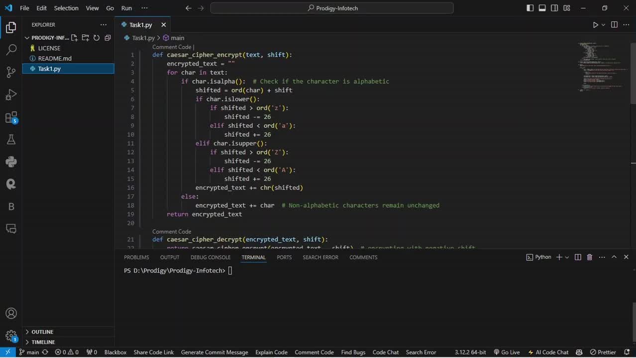 Usman Amjad on LinkedIn: #python #encryption #caesarcipher #coding # ... Usman Amjad on LinkedIn: #python #encryption #caesarcipher #coding # ...