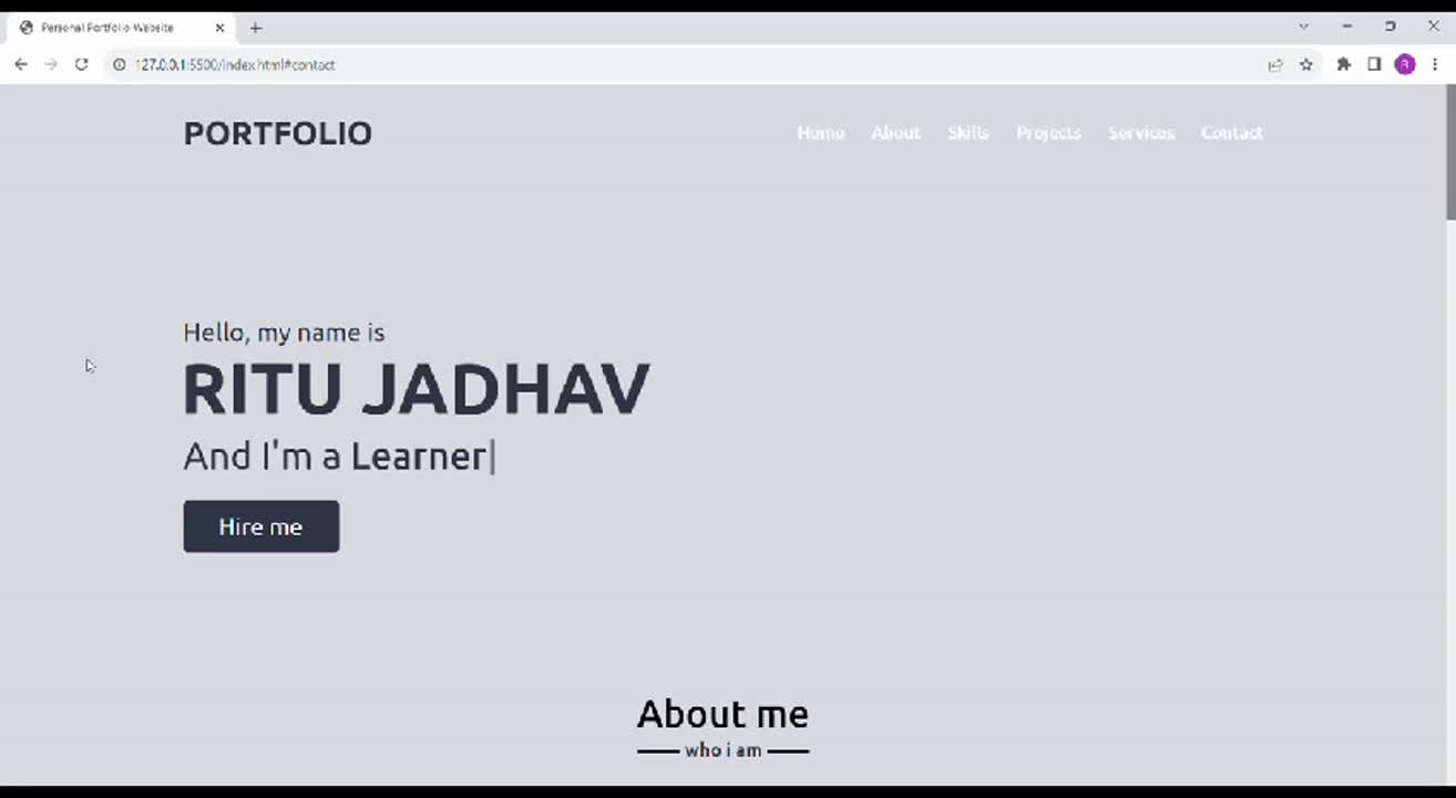 Ritu Jadhav on LinkedIn: #internship #portfolio #webdevelopment Ritu Jadhav on LinkedIn: #internship #portfolio #webdevelopment