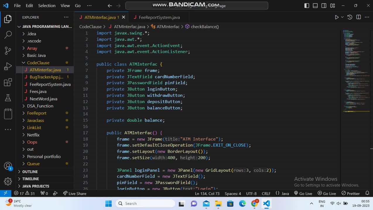 Vedansh Tiwari on LinkedIn: #codeclause #javadevelopment #atminterface ... Vedansh Tiwari on LinkedIn: #codeclause #javadevelopment #atminterface ...